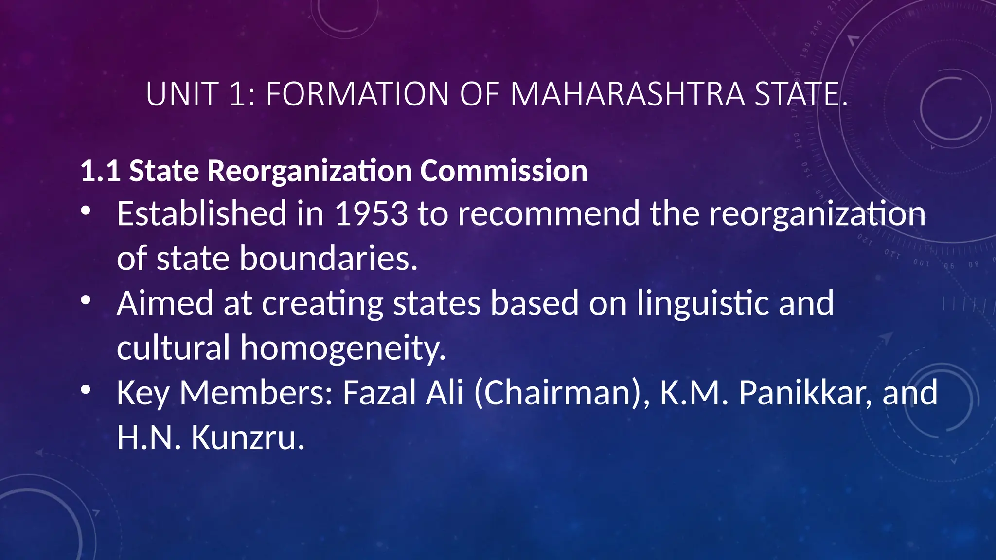 GOVERNMENT AND POLITICS OF MAHARASHTRA Paper - II UNIT-I | PPT