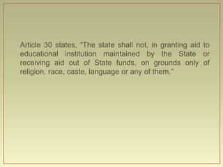 P-II Unit III (A) The Preamble & Education | PPT