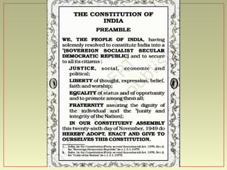 P-II Unit III (A) The Preamble & Education | PPT