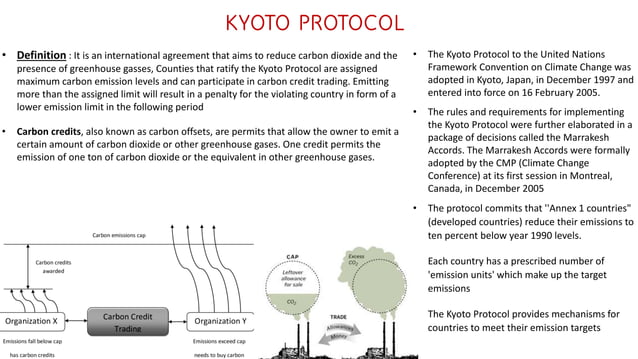 Kyoto Protocol Short Presentation | PDF