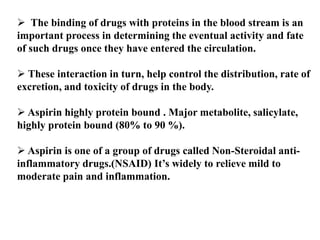 Protein-Drug Interaction | PPTX