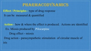 Principles & Mechanism of drug action | PPTX