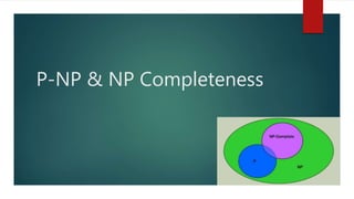 P np & np completeness | PPT