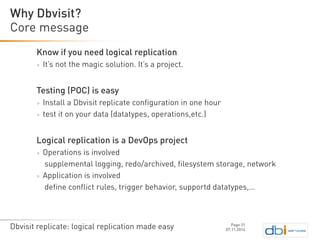 Dbvisit replicate: logical replication made easy | PDF | Databases ...