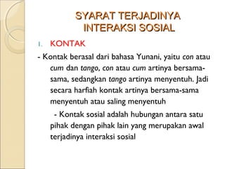 P.p.interaksi sosial | PPT