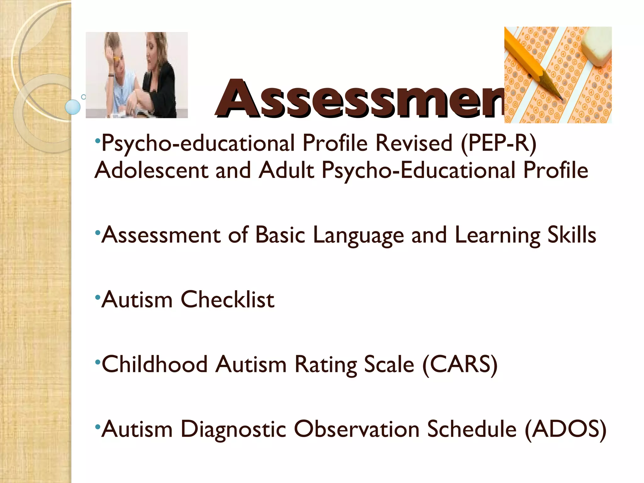 P. P. P. On Autism Spectrum Disorder 11 6 2008 | PPT
