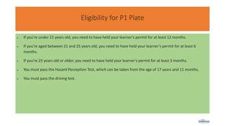 P-Plate Progression Transitioning from Learner to Provisional License ...
