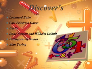 Mathematical Discoveries | PPT