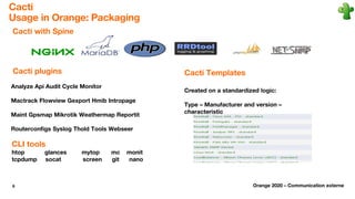 Cacti and Big Data at Orange France, OW2online, June 2020 | PPT