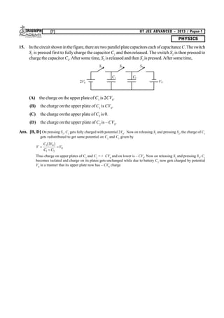 Triumph JEE Advanced Physics- Paper 1 | PDF | Physics | Science