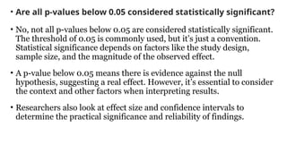 P-Value and its significance in ML for students | PPTX