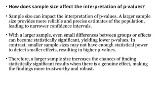 P-Value and its significance in ML for students | PPTX