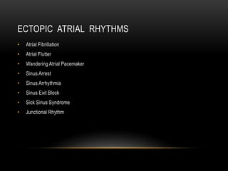 P wave axis and escape rhythms | PPTX
