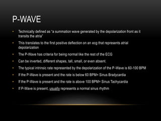P wave axis and escape rhythms | PPTX