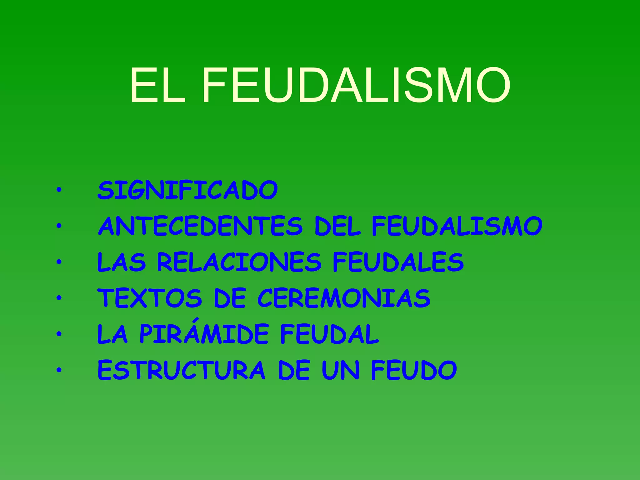 El Feudalismo | PPT