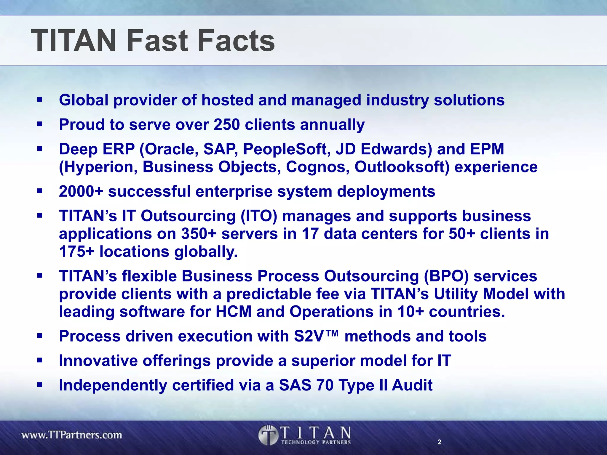 TITAN Corporate Overview | PPT