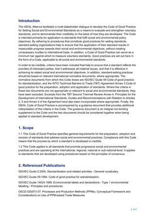 P005 Iseal Code Of Good Practice Doc | PDF