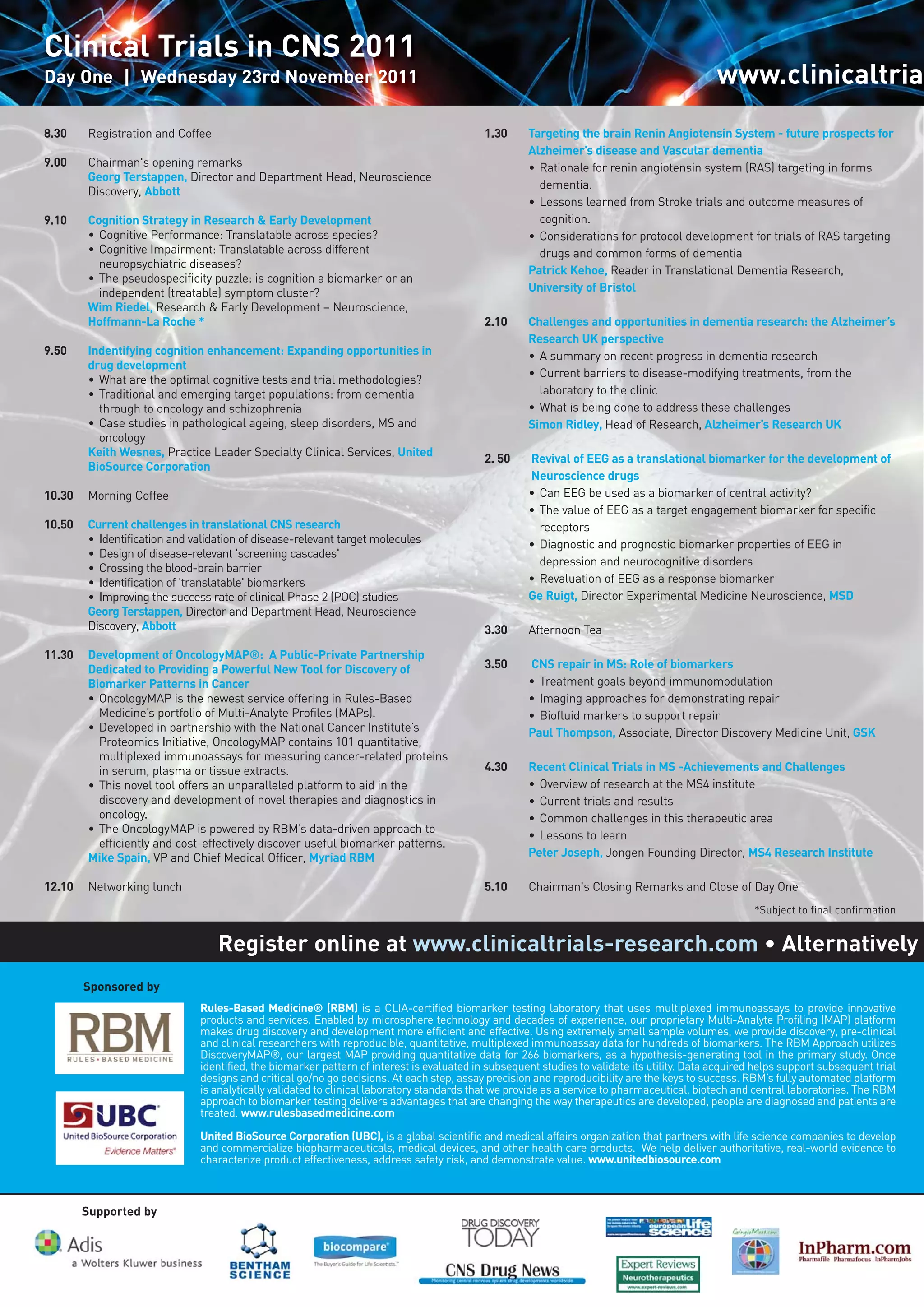 Clinical Trials In CNS | PDF