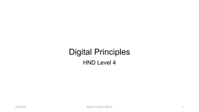 Digital Principles-Number systems | PPT