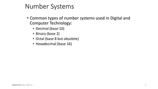 Digital Principles-Number systems | PPT