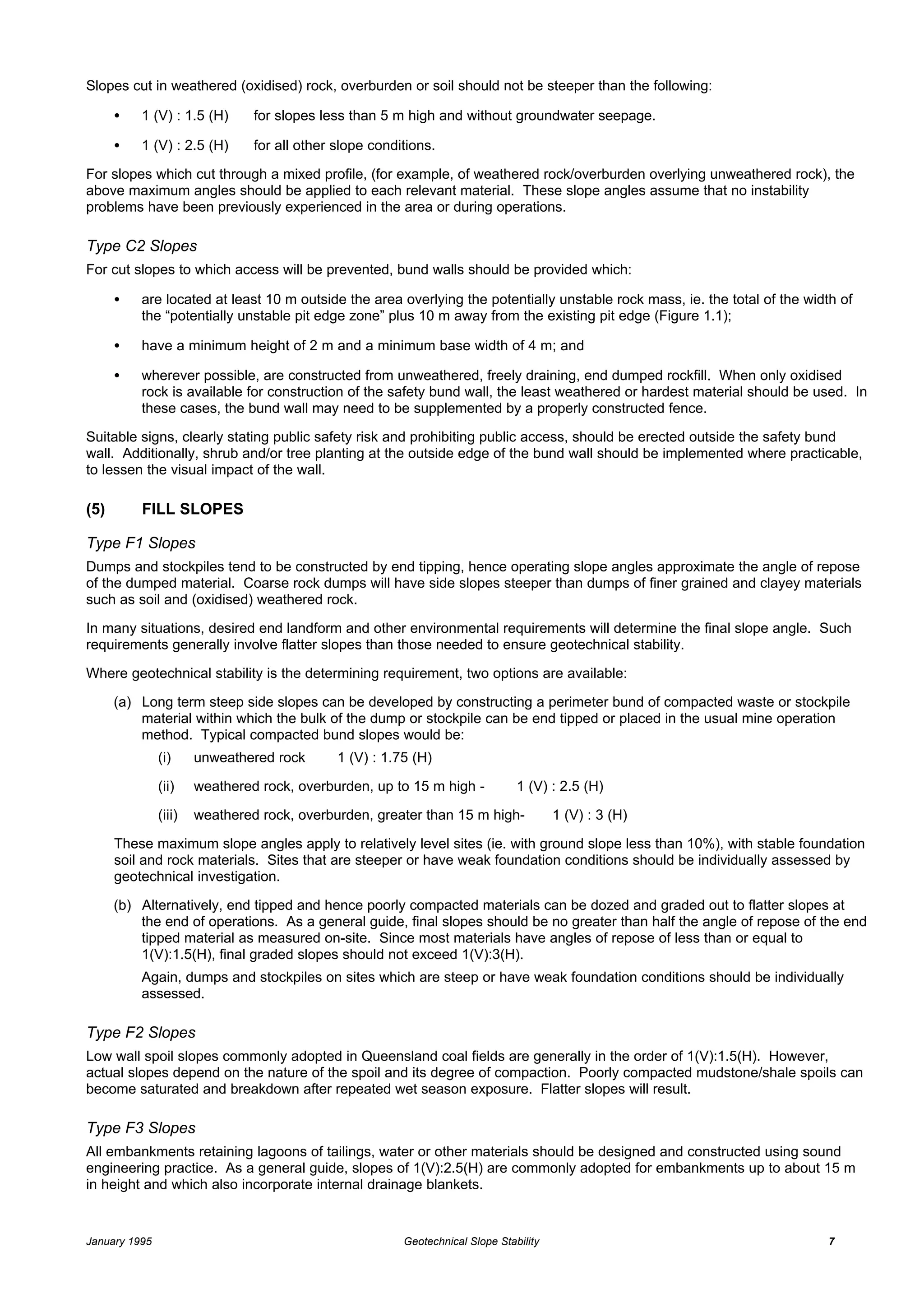 GEOTECHNICAL SLOPE STABILITY | PDF