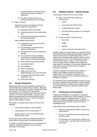 GEOTECHNICAL SLOPE STABILITY | PDF