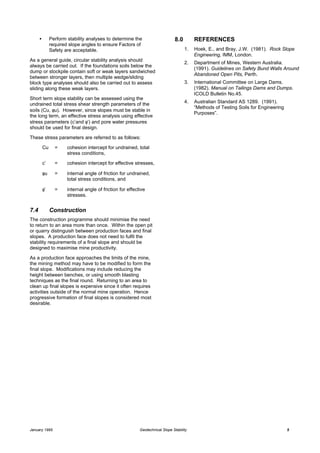 GEOTECHNICAL SLOPE STABILITY | PDF