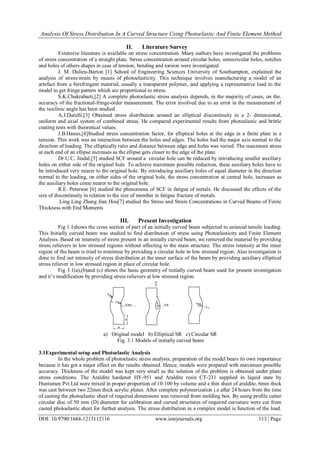 Analysis of Stress Distribution in a Curved Structure Using Photoelastic and Finite Element ...