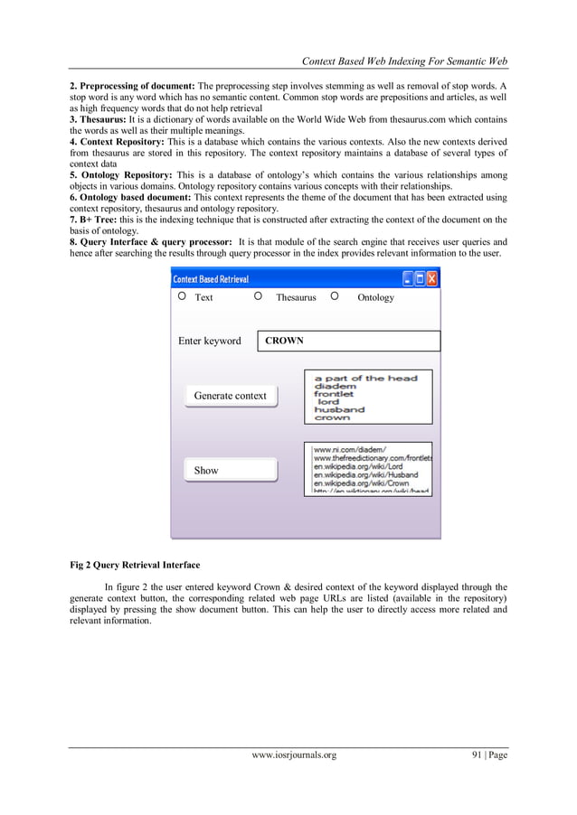 Context Based Web Indexing For Semantic Web | PDF