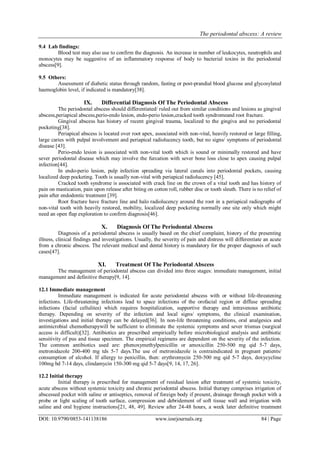 The periodontal abscess: A review | PDF | Dental Health | Diseases and ...