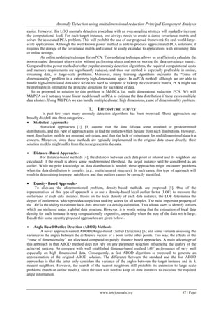Anomaly Detection using multidimensional reduction Principal Component Analysis | PDF ...