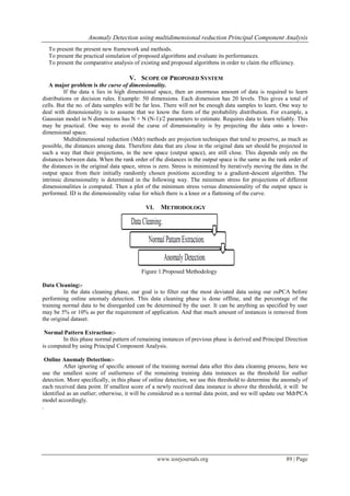 Anomaly Detection using multidimensional reduction Principal Component Analysis | PDF