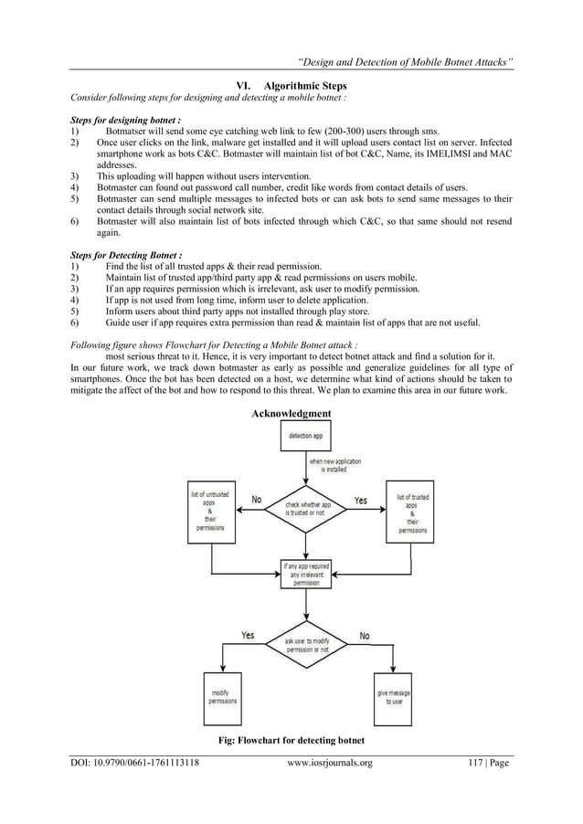 “design And Detection Of Mobile Botnet Attacks” Pdf