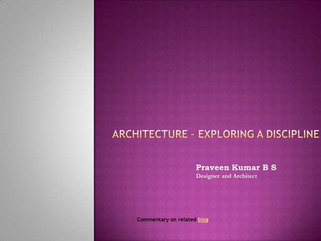 Architecture - Exploring a Discipline | PDF