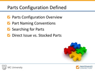 P01 - Master Parts List Configuration (MCU) | PPTX