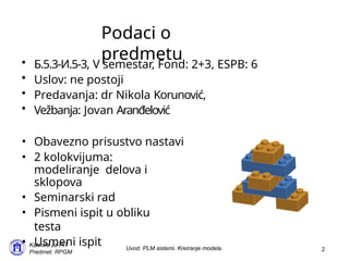 P01 Uvod - PLM - CAD - Geometrijsko modeliranje.pptx