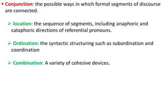 Discourse Connection in Discourse Analysis | PPT