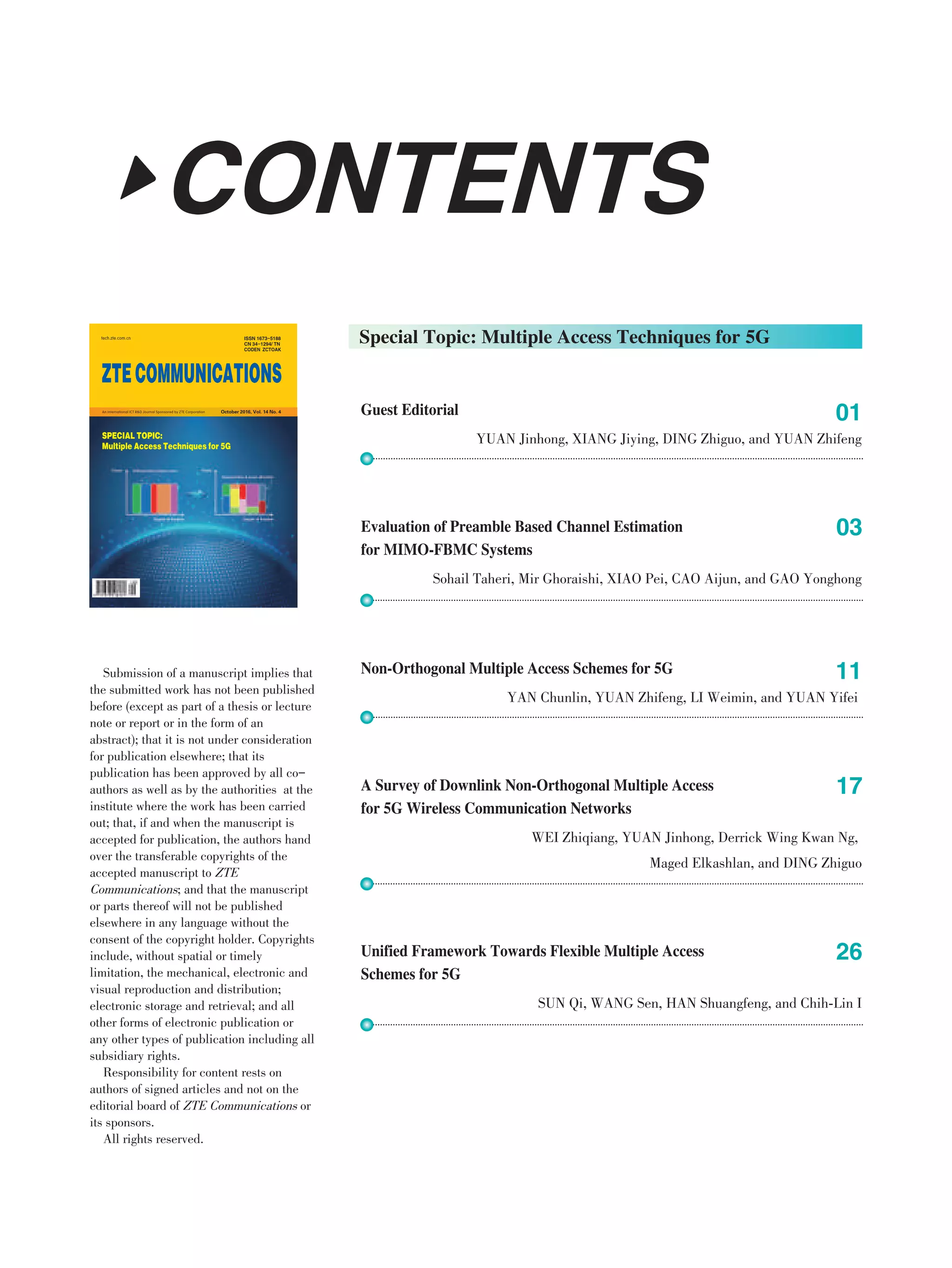 Multiple Access Techniques for 5G | PDF