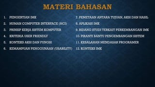 Pengertian Antarmuka (Interface) Manusia Komputer | PDF