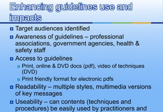 Guidelines for moving and handling people: Do they improve practice? | PPTX