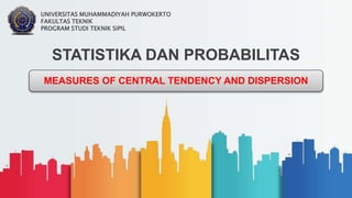 P03 measures of central tendency and dispersion | PPT