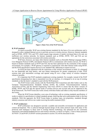 A Unique Application to Reserve Doctor Appointment by Using Wireless ...