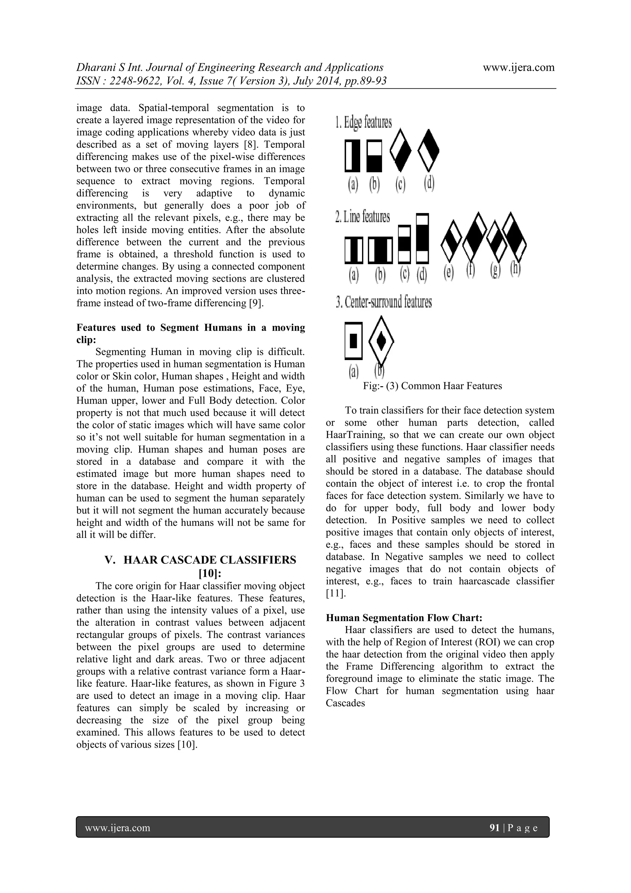 Human Segmentation Using Haar Classifier Pdf