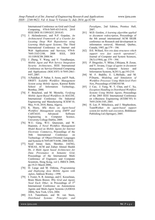 An Overview of Workflow Management on Mobile Agent Technology | PDF | Computer Software and ...