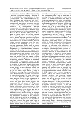 An Overview of Workflow Management on Mobile Agent Technology | PDF | Computer Software and ...