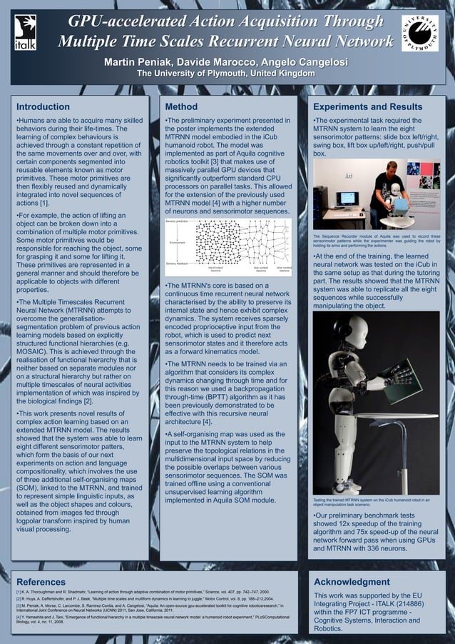 GPU-accelerated Action Acquisition Through Multiple Time Scales Recurrent Neural Network | PDF