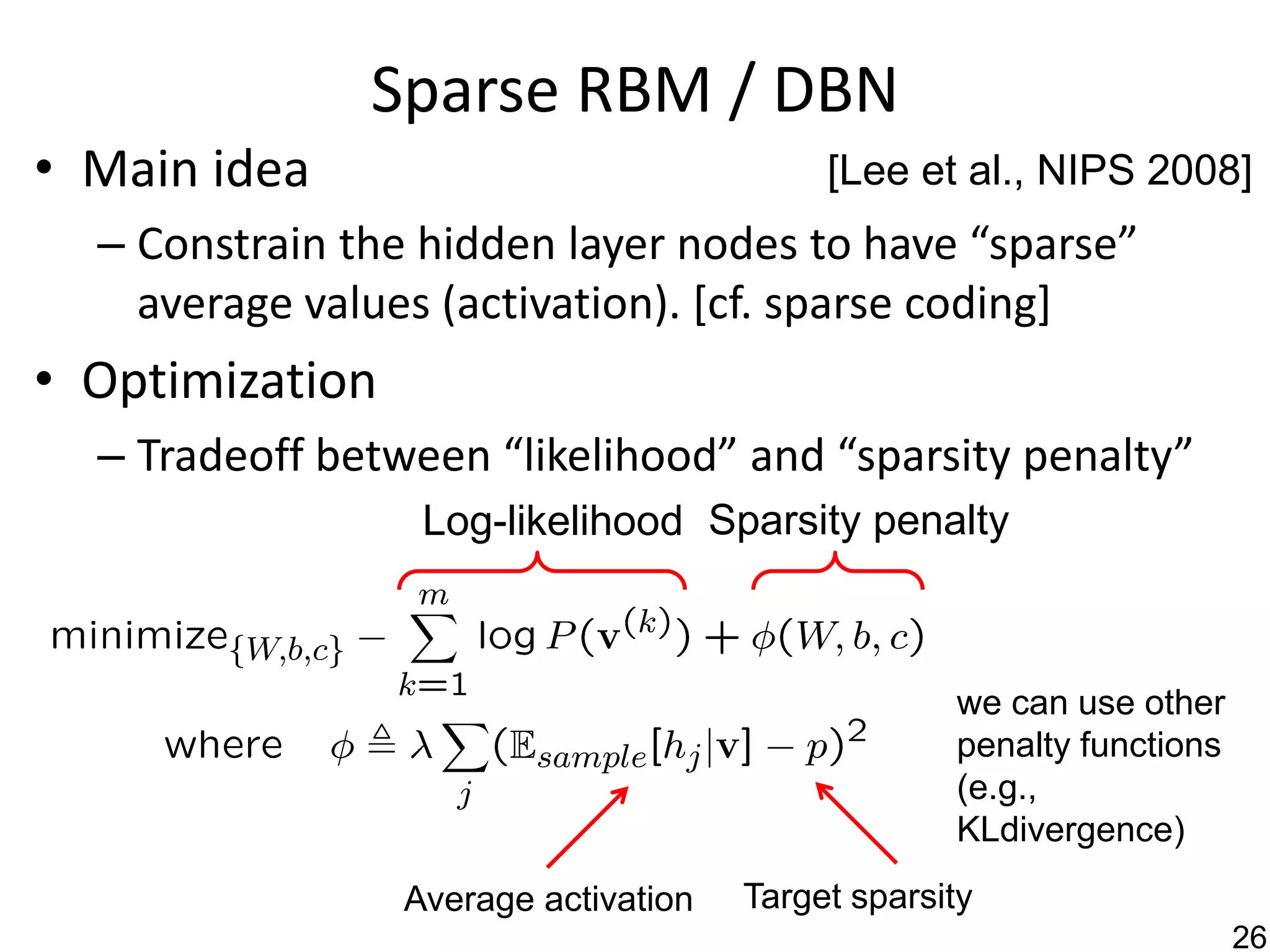 P04 restricted boltzmann machines cvpr2012 deep learning methods for vision | PPT