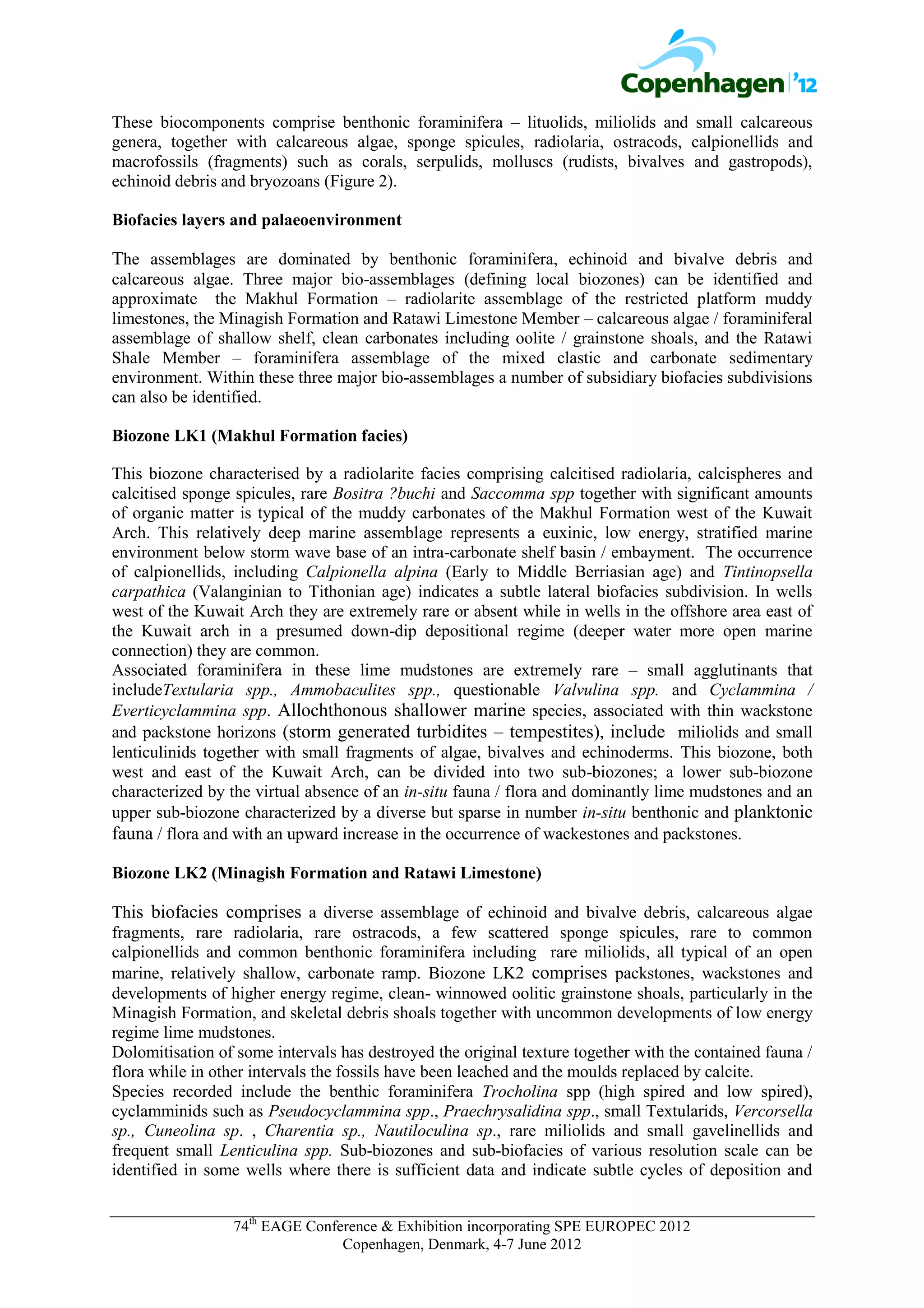 P053Biofacies, palaeoenvironments and stratigraphy of the Ratawi ...