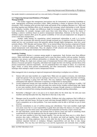 Improving Interpersonal Relationship in Workplaces | PDF