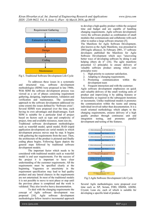 Comparative Analysis of Agile Software Development Methodologies-A Review | PDF